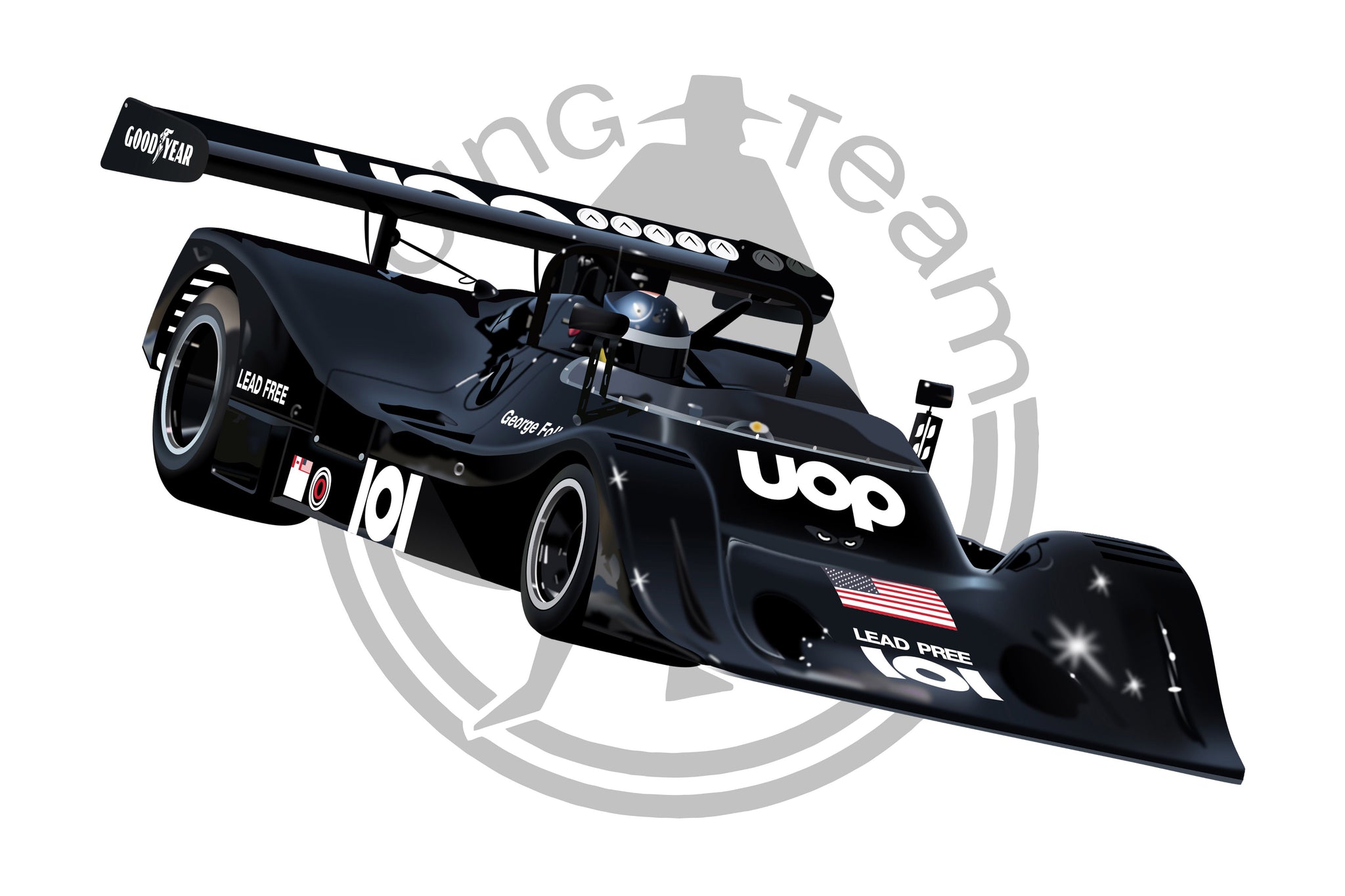UOP Shadow CanAm Aluminium Art Sign – TW Racing Merchandise